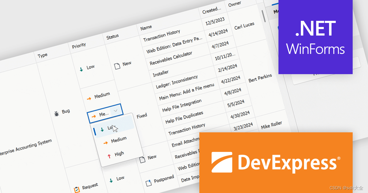 轻松编辑合并的数据网格单元格-DevExpress WinForms 24.1_devexpress 合并单元格-CSDN博客