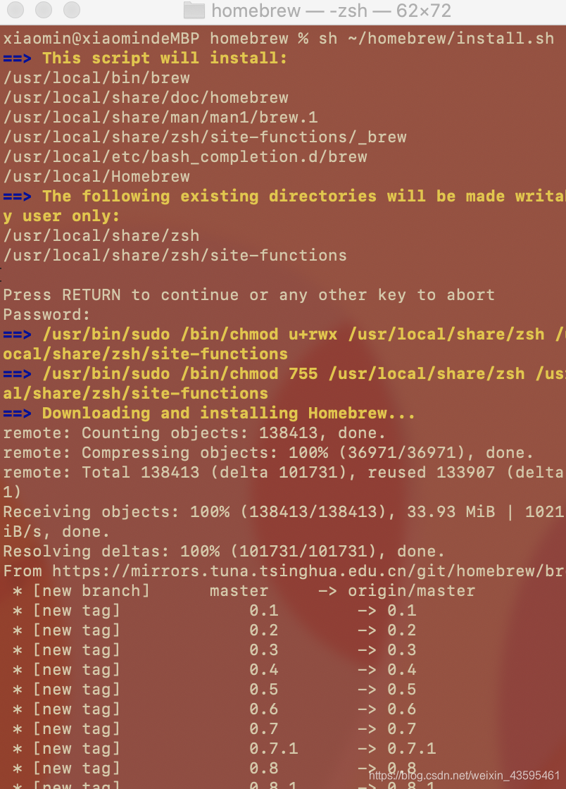 Mac安装brew手撸 curl:(7) Failed to connect to raw.githubusercontent.com port 443: Connection re ...