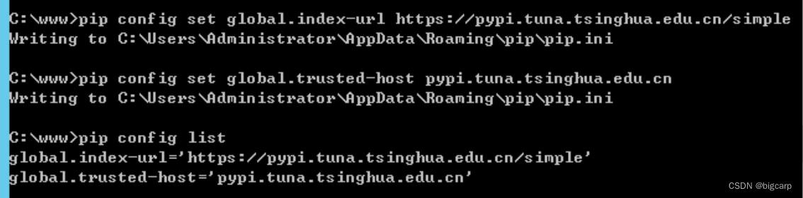 pip 使用国内镜像源_pip config set global.trusted-CSDN博客