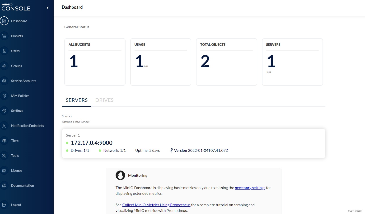 SpringBoot集成MinIo，内含安装以及入门_milo-spring-boot-starter-CSDN博客