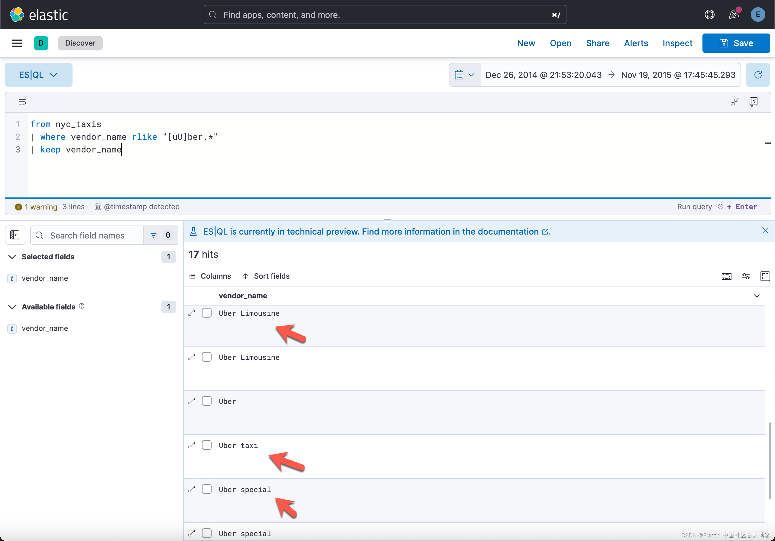 Elasticsearch：ES|QL 动手实践_es|ql练习-CSDN博客