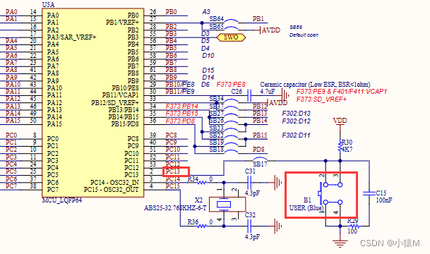 STM32f401RE 按键B1控制LED2实验_在stm32f401中ld2对应哪个引脚-CSDN博客