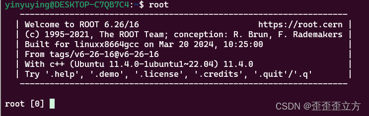 WSL+Ubuntu22.04+Geant4+qt5+root 成功安装版_ubuntu22.04安装geant4-CSDN博客