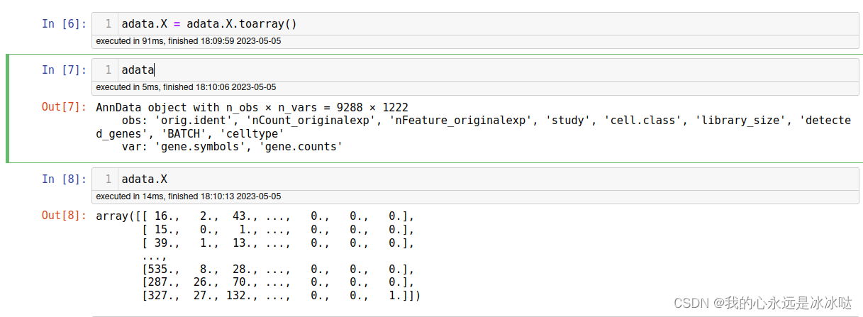 adata转换sparse矩阵失败_h5ad convert not a sparse matrix-CSDN博客