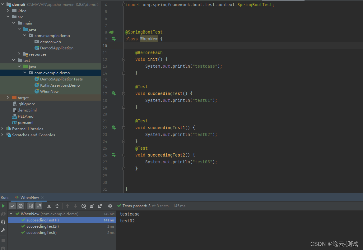 JUnit5-单元测试操作详解-CSDN博客