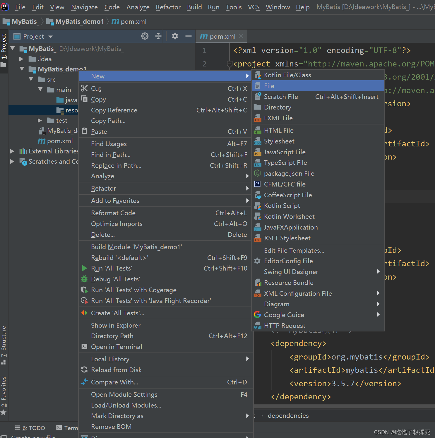 创建第一个MyBatis框架--保姆级教学_mybatis怎么创建模块-CSDN博客