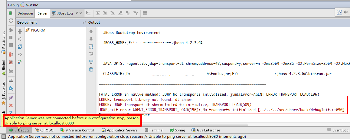 Intellj IDEA14上用Debug启动项目启动不了：Unable to open debugger port: java.net.SocketException "socket ...