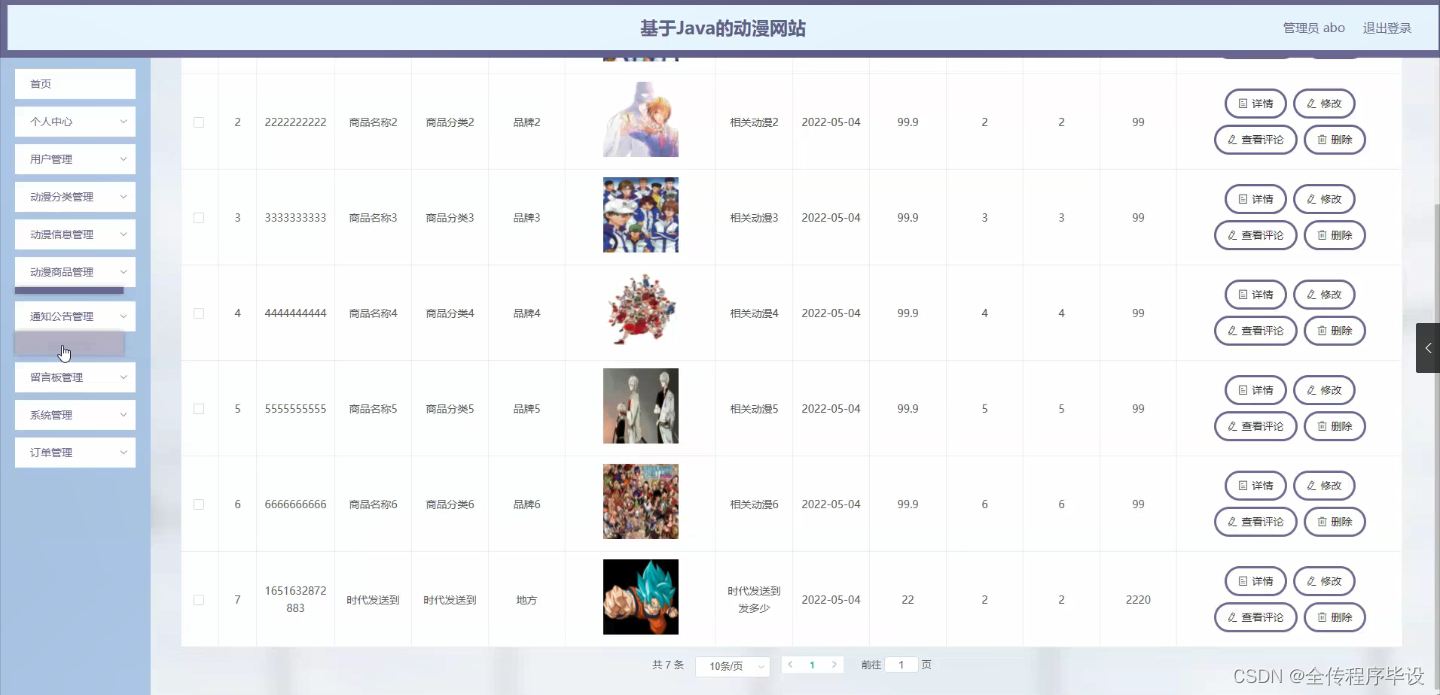 Java计算机毕业设计基于java的动漫网站（附源码springboot开题论文）java用来做动漫 Csdn博客