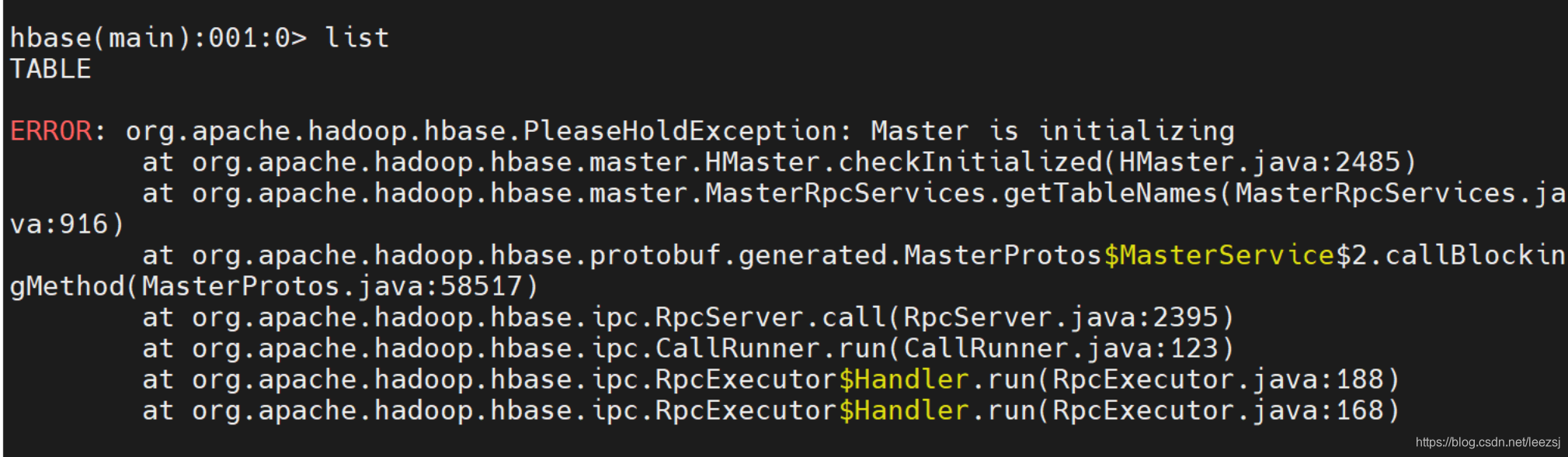 解决HBase初始化错误及表查看问题-CSDN博客