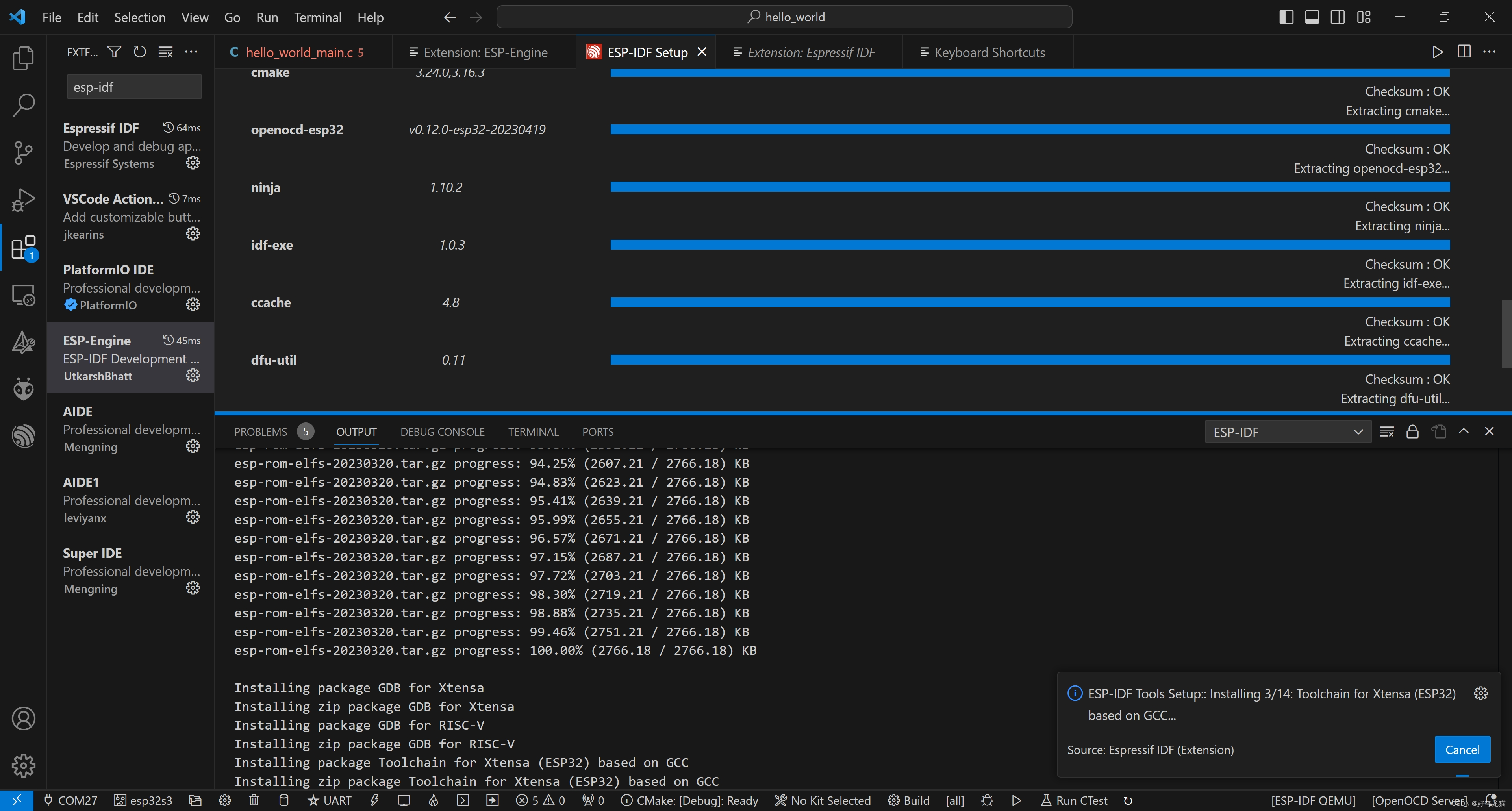 【ESP32-PC电脑windows-环境搭建-记录-hello-world-运行基础样例学习】_esp32怎么连接电脑-CSDN博客