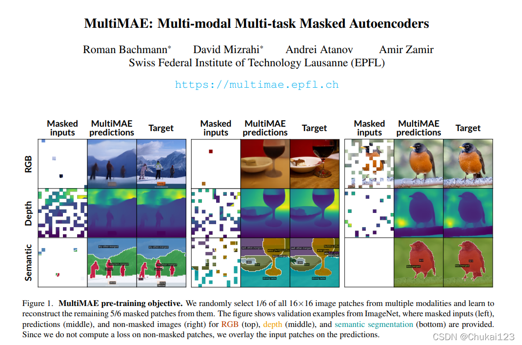 MultiMAE：多模式多任务掩码自编码器-CSDN博客