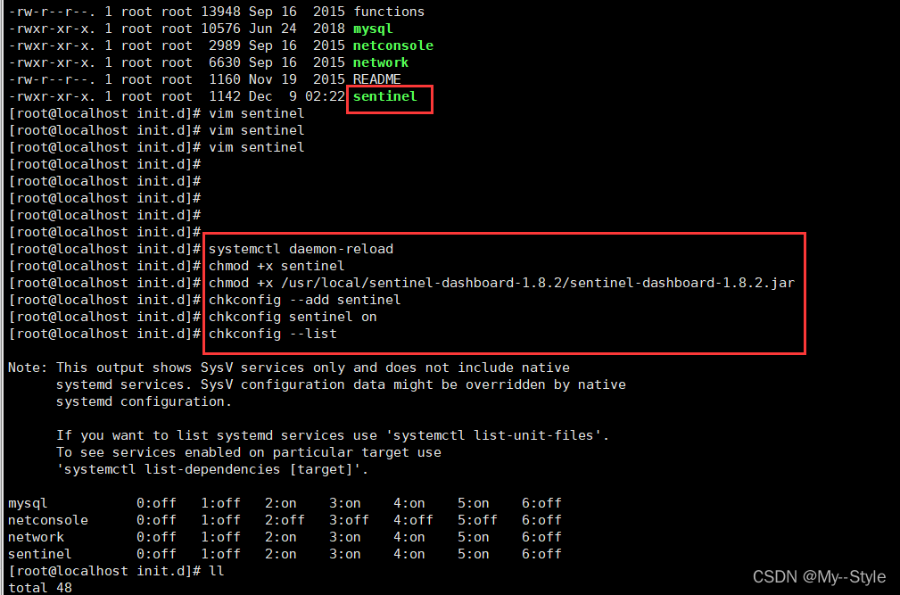 linux系统安装sentinel 并设置开机自启动（附带脚本）_linux sentinel 启动脚本-CSDN博客