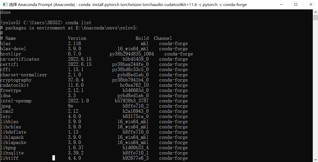 记录使用Anaconda、Pycharm配置Yolov5环境全过程_torch降低版本-CSDN博客