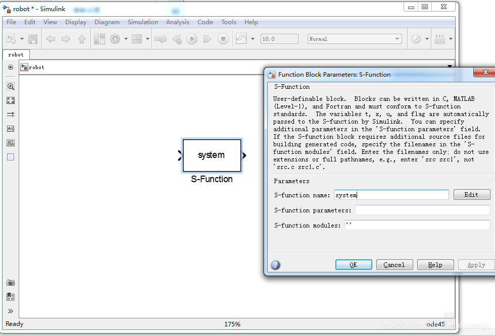 MATLAB2015a中Simulink使用S函数的方法全过程_simulink怎么输入复杂函数-CSDN博客