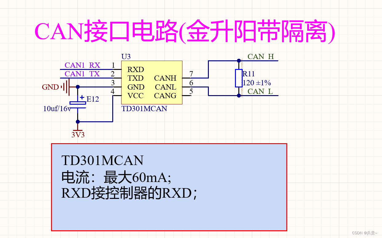 CAN接口方案比较：TD301MCAN与SN65HVD230DR-CSDN博客