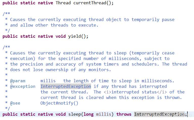Java系列:为什么thread类的sleep和yield方法是静态的java 为什么 Thread 类的 Sleep和 Yield 方法是静态的 Csdn博客