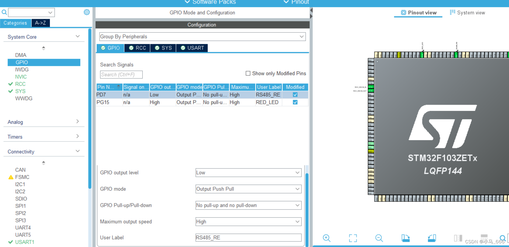 【STM32cubeMX+HAL库】RS485双机通讯_stm32cubemx 485-CSDN博客