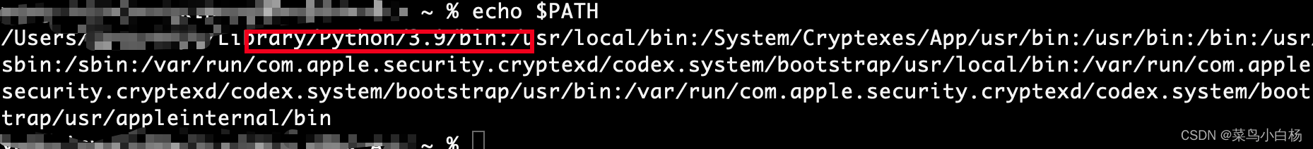 【MAC】WARNING: The scripts pip, pip3, pip3.11 and pip3.9 are installed in ‘/Users/yangxinyu ...