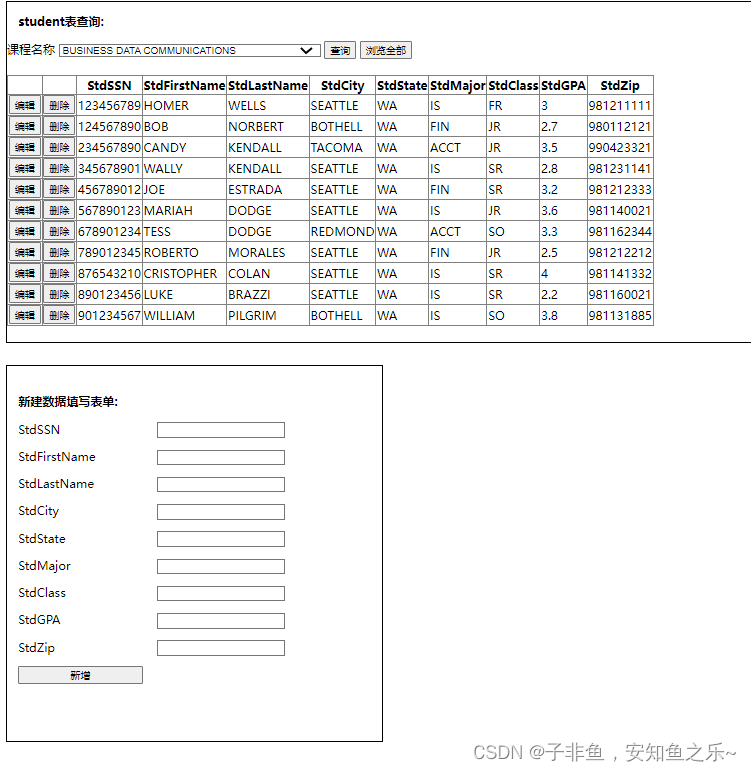 Access+Vs 数据库增删查改——使用Universtiy.mdb数据库，尝试不使用ASP.NET的sqldatasource控件，以完成学生数据的查询、新增、修改、删除数据的页面功能 ...