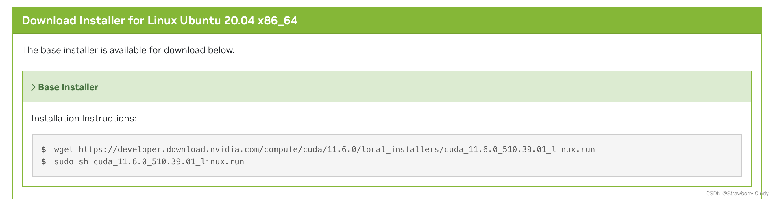 【深度学习GPU驱动环境配置】ubuntu20.04中cuda11.6、cuDNN8.9.6、anaconda的安装_ubuntu安装cuda11.6-CSDN博客