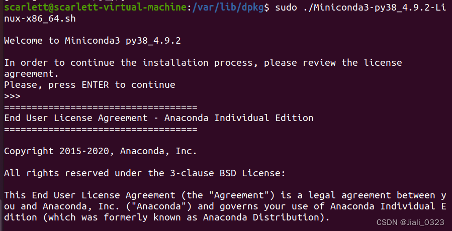 Ubuntu 20.04 安装 Miniconda3_ubuntu20.04配置miniconda-CSDN博客