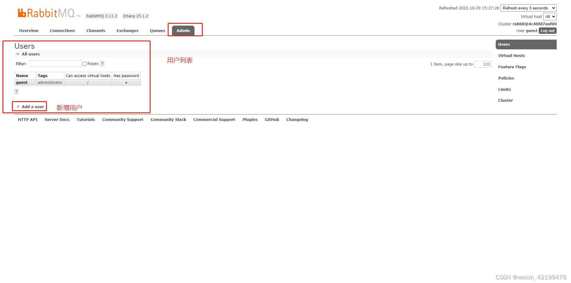 Docker 安装运行 RabbitMQ，Web管理页面_docker rabbitmq 带web管理界面-CSDN博客