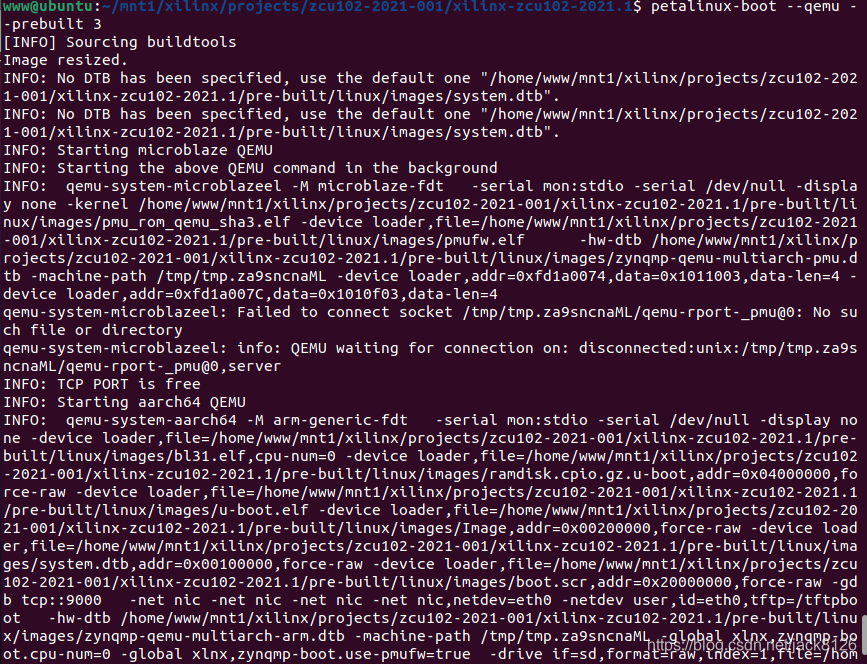 petalinux2021.1安装-zcu102-2021编译-qemu启动及简单使用_petalinux qemu-CSDN博客