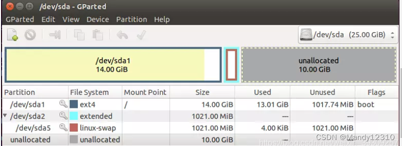 【ubuntu】简单的扩容方式-自带软件Disk_ubuntu disk-CSDN博客