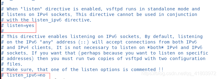 centos7 搭建ftp服务器错误，Job for vsftpd.service failed because the control process exited with error ...