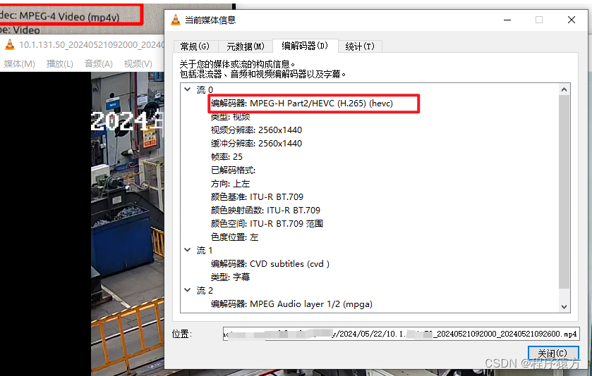 集成海康视频下载mp4文件下载接口，编解码器由 MPEG-H Part2/HEVC(H.265)(hevc)转成H264-MPEG-4 AVC (part 10)(avc1)_海康录像文件转码 ...