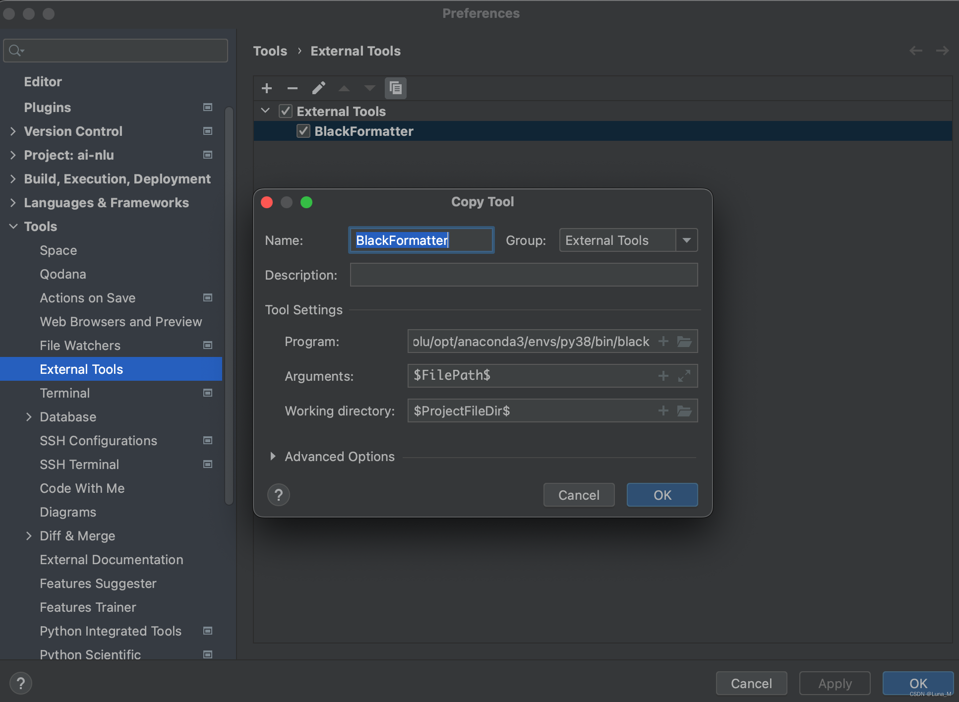 pycharm for mac 使用black 规范代码格式_pycharm black mac-CSDN博客