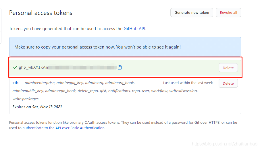 Github-PAT(Personal Access Token)_github pat-CSDN博客