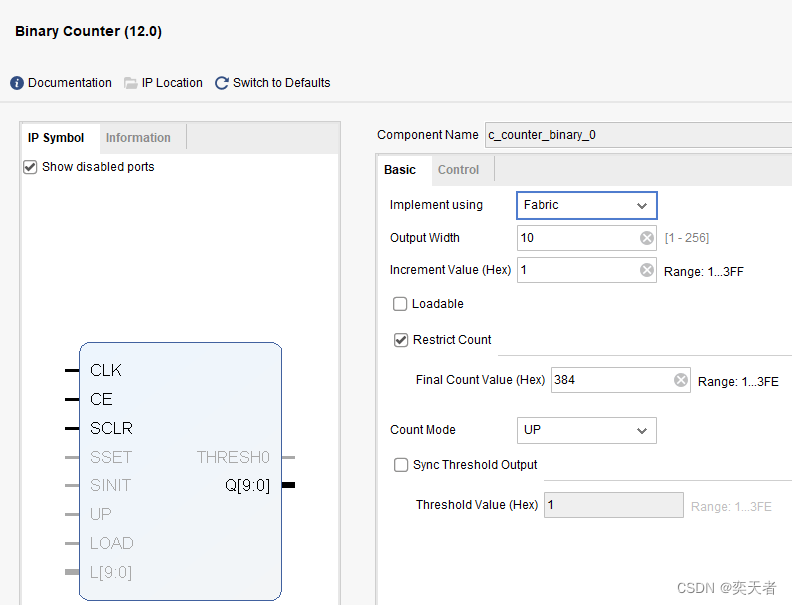 [Vivado] IP核学习之Binary Counter_binary counter ip核-CSDN博客