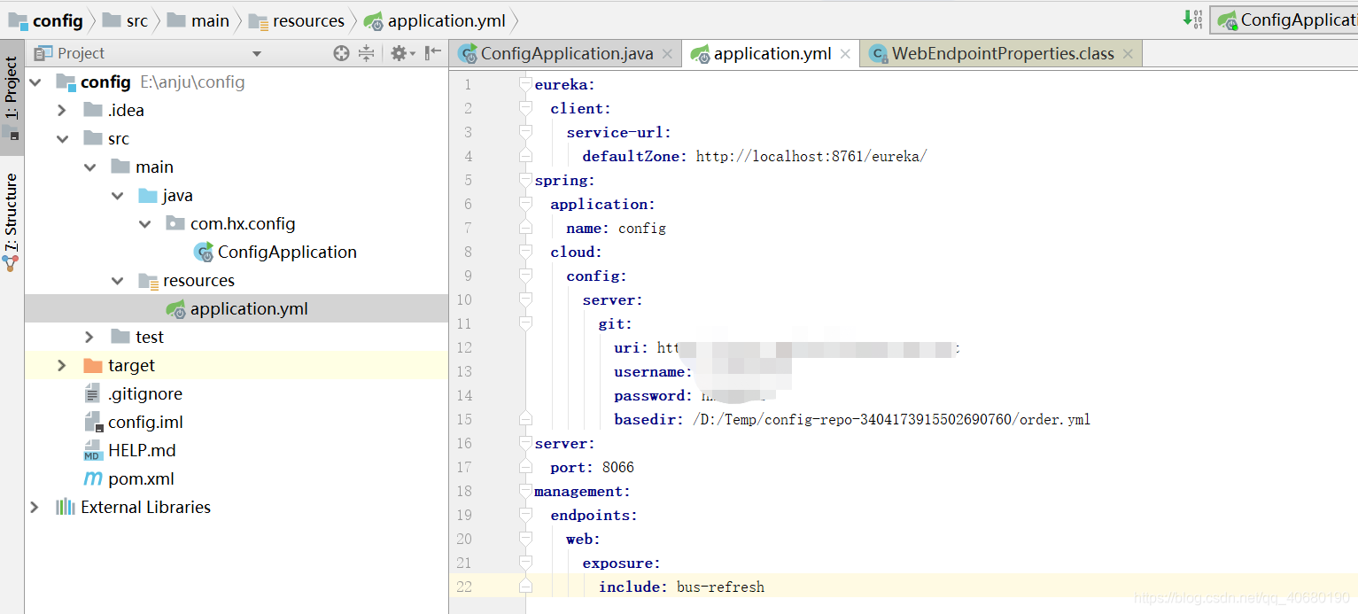 SpringCloud学习笔记-自动刷新配置-SpringCloud-Bus(消息总线)_source: (pushbackinputstream); line: 1, column: 36 ...