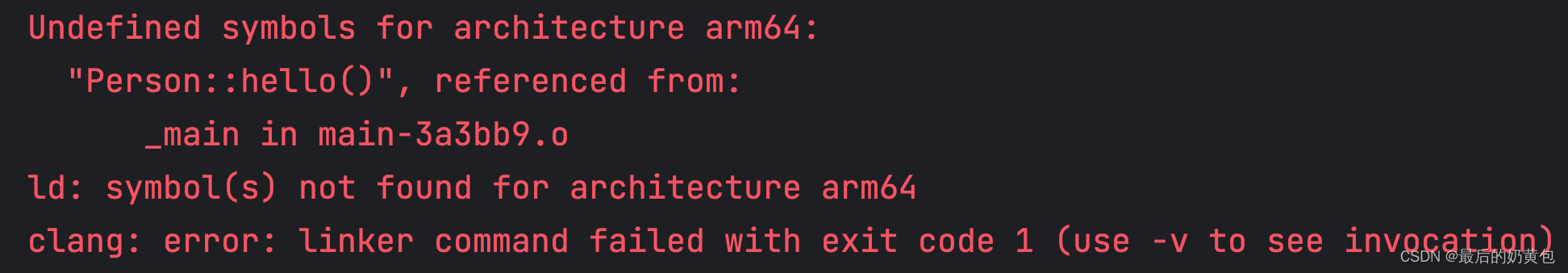 MAC OS下CLION报错Undefined symbols for architecture arm64解决方法_clion ...