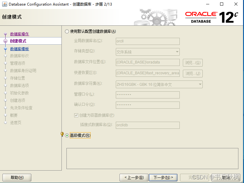 Oracle12c DBCA方式创建数据库_oracle12c创建数据库-CSDN博客