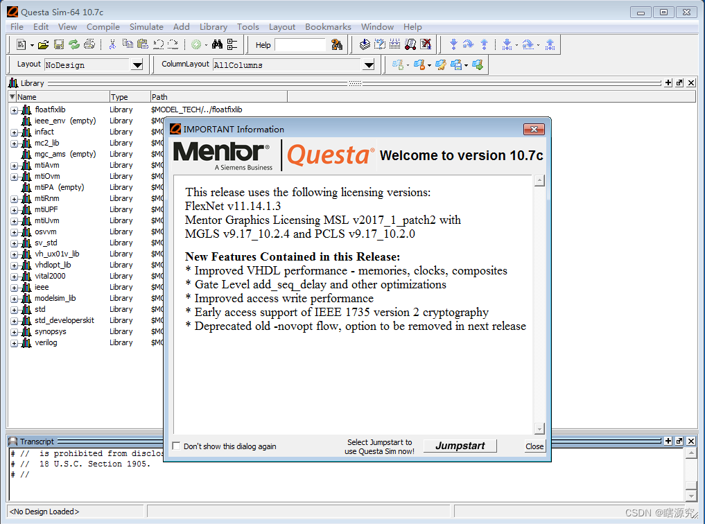 Windows系统 安装QuestaSim10.7c_questasim安装-CSDN博客