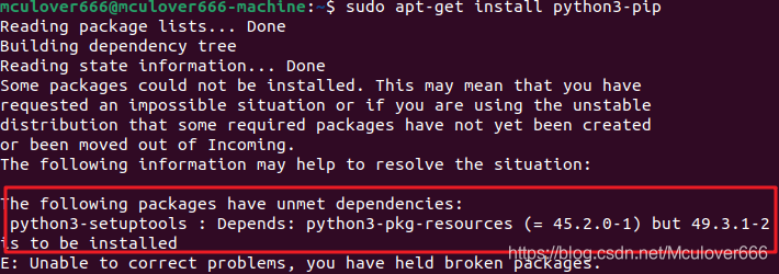 ubuntu 20.10 安装 pip3（python3-pip） 出错的解决方案_ubuntu22 g++ pip3都装不了-CSDN博客