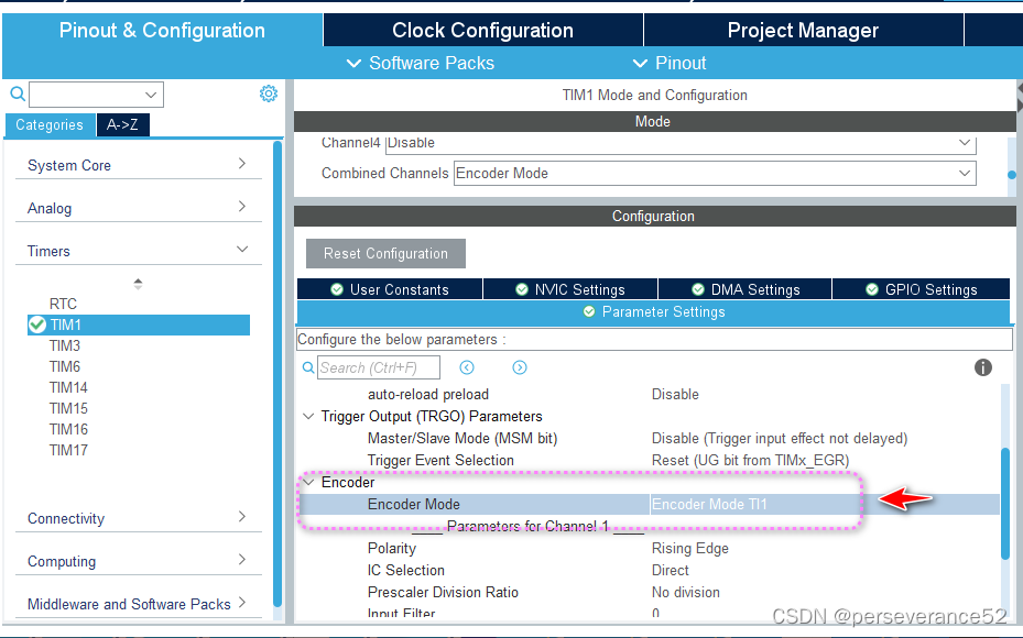 STM32 HAL高级定时器正交编码模式案例_stm32 hal ec11-CSDN博客