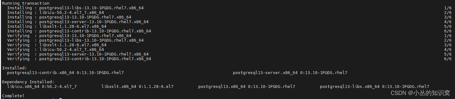 centos7环境postgresql13安装及Error: Nothing to do报错信息解决和简单登录-CSDN博客