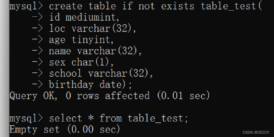 Mysql的对表操作的命令语句_mysql 对表的操作命令-CSDN博客