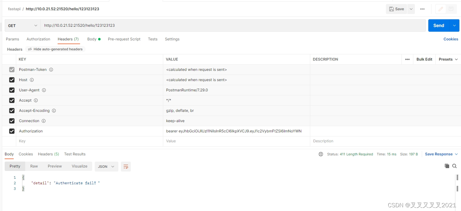 一文搞定fastapi+token认证机制（附全部源码）_fastapi token-CSDN博客