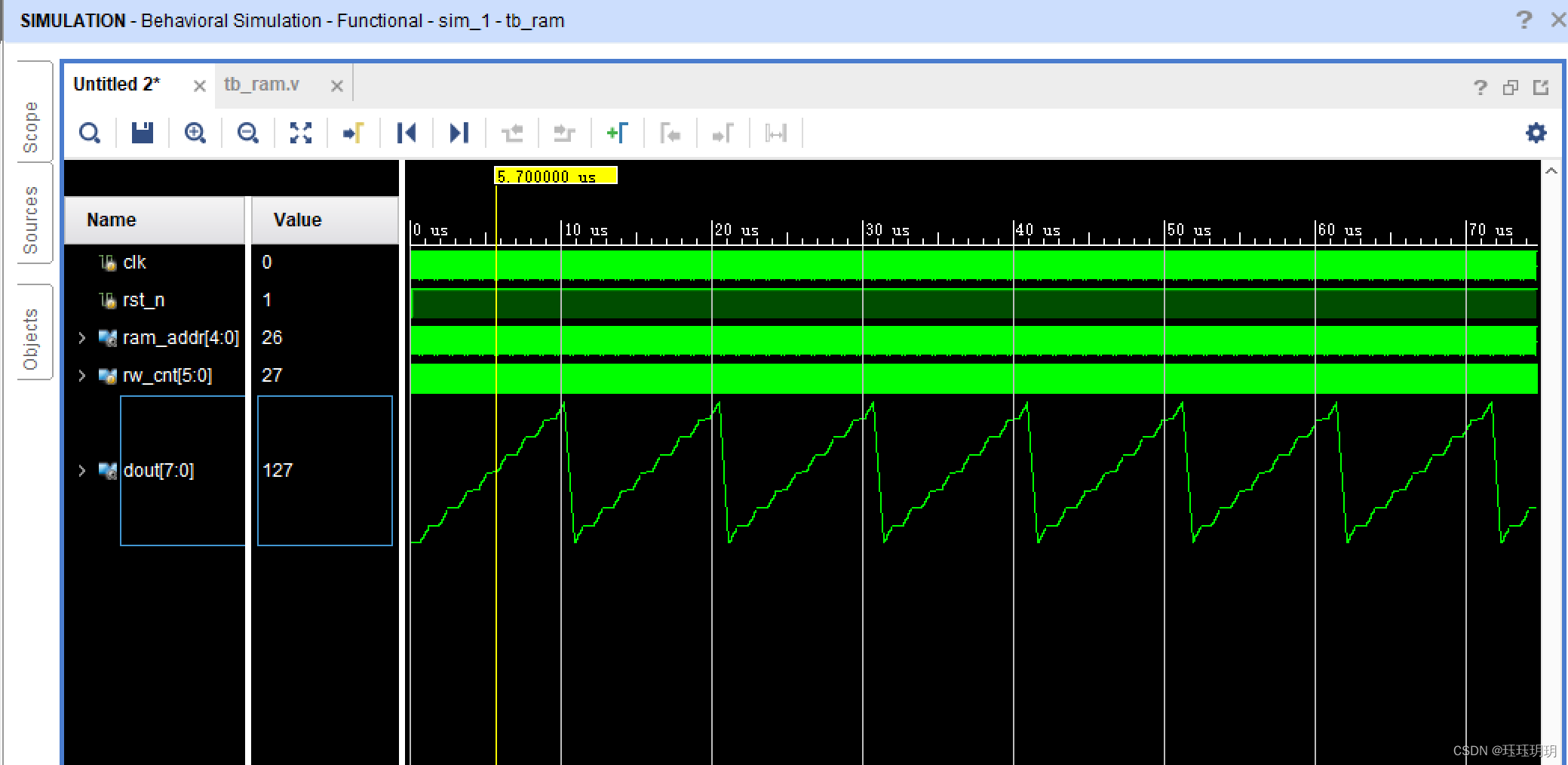 FPGA学习笔记(四):RAM IP核的使用_ip核 ram coe激励-CSDN博客