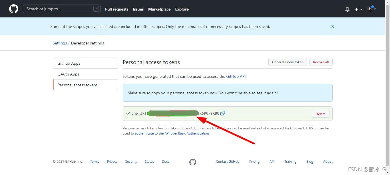 GitHub:git push问题remote:Support for password authentication was removed on August 13,2021 ...