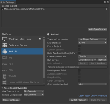 Manomotion手势识别unity sdk安装与发布-CSDN博客