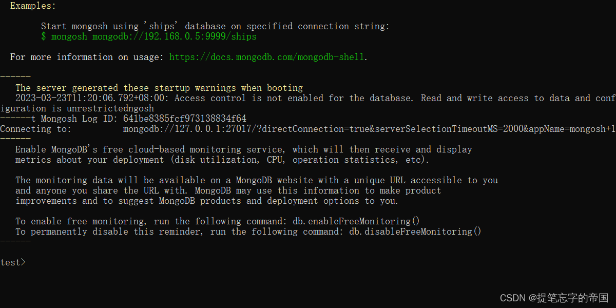 【MongoDB】windows安装MongoDB6.0.5+可视化界面软件_mongodb可视化界面-CSDN博客