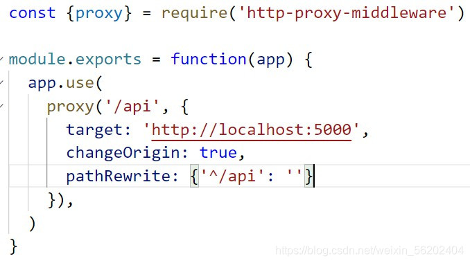 React中用http-proxy-middleware配置代理时报错:proxy is not a function_typeerror: proxy.$t is not a ...