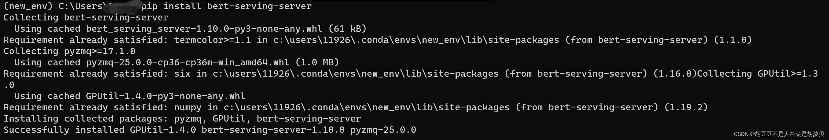 本地安装bert as service服务_bert 安装-CSDN博客