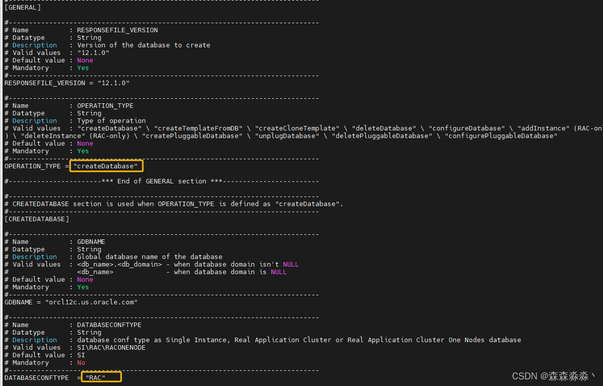 oracle12.1 rac 静默dbca教程（百分之百创建成功）_oracle dbca静默-CSDN博客